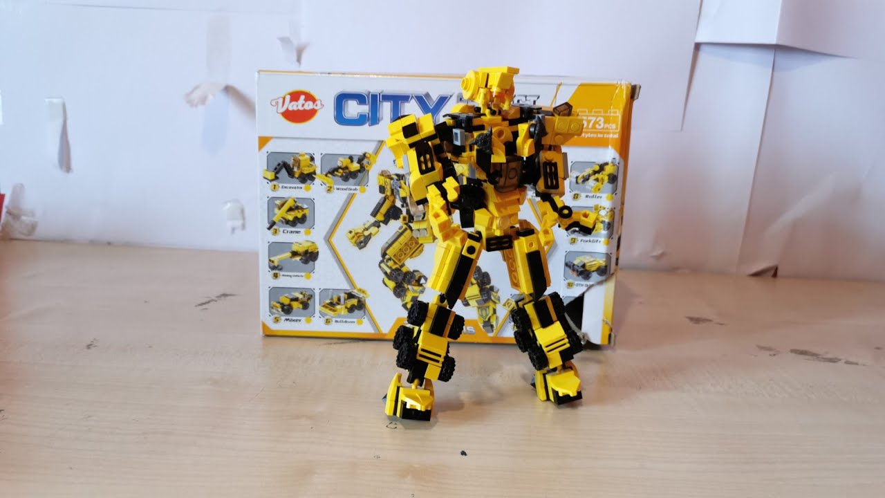 LEGO Jinbao VATOS CITY PROJECT MECHA 573 pieces, build and Toy Review ...