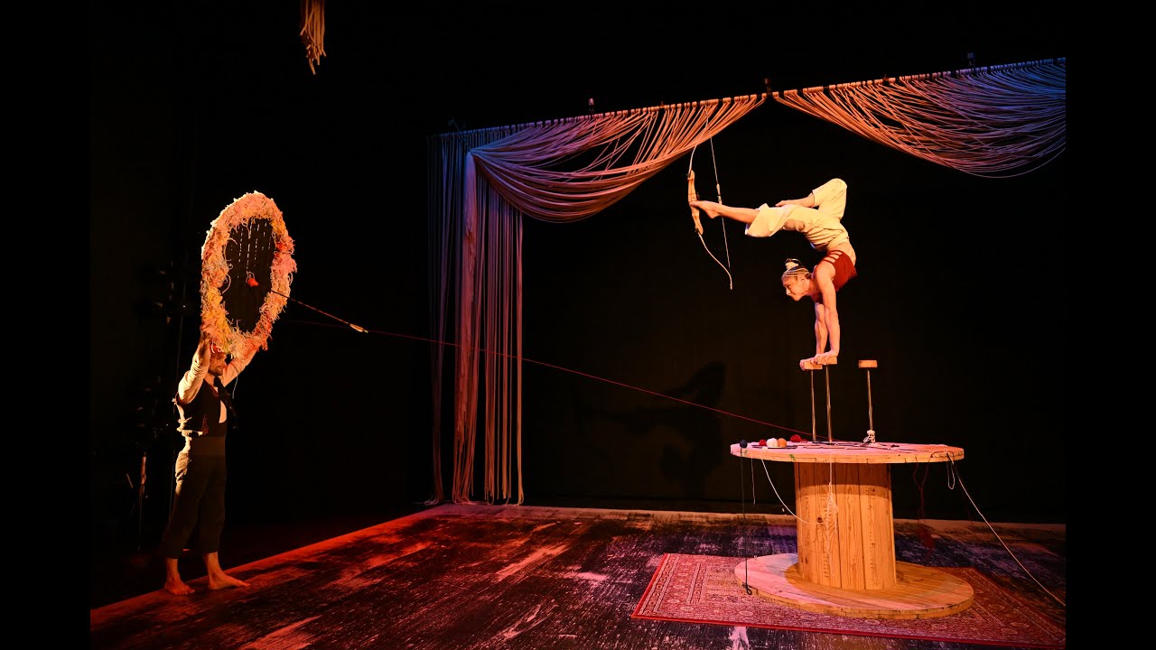 Handstand Archery Act from Threads by Acrobatic Conundrum - YouTube