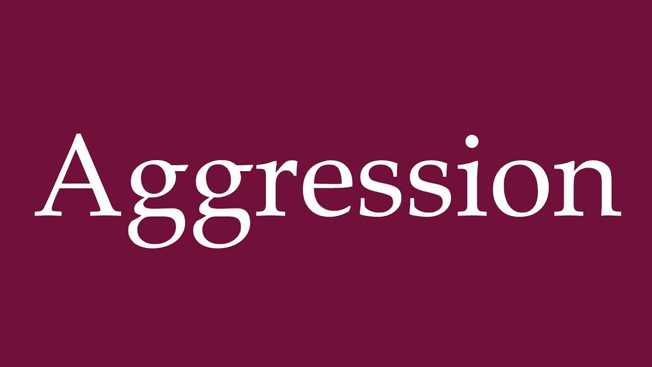 How to Pronounce ''Aggression'' Correctly in German - YouTube