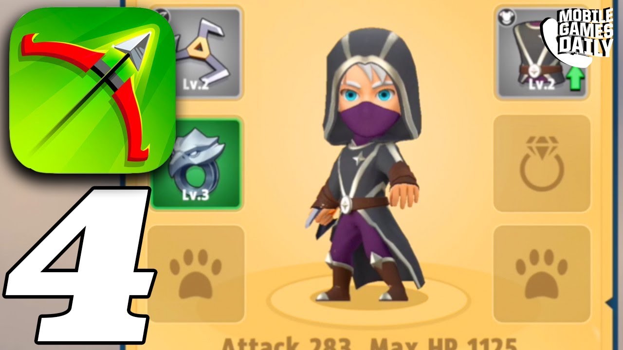 ARCHERO - Gameplay Walkthrough Part 4 - Boss 4 Chapter 1 (iOS Android ...