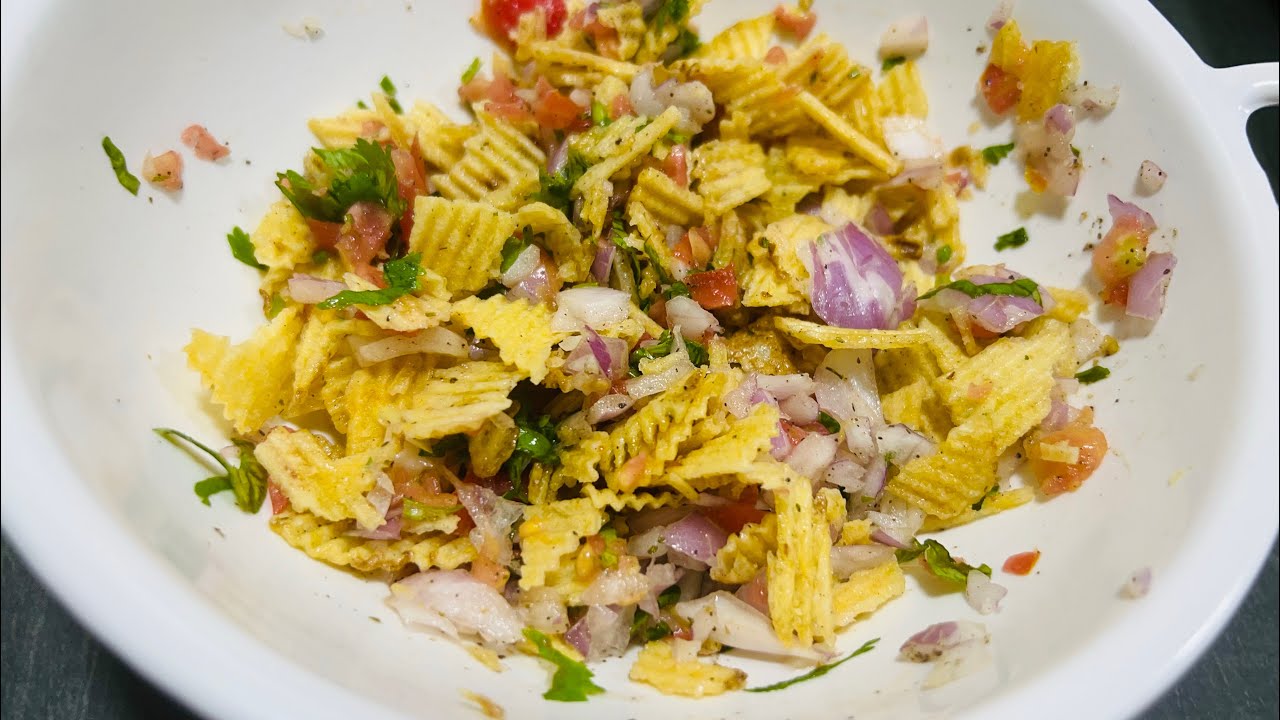 Lays chaat|Chips chat |snacks | easy evening chat recipe #lays # ...