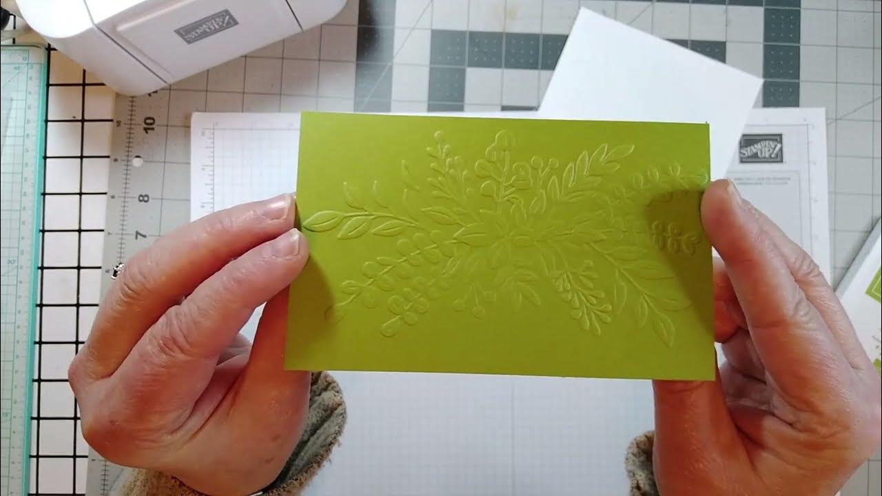 Embossing Folder Technique - Simple inking - YouTube
