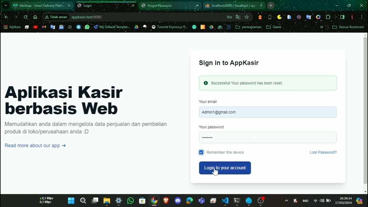 Panduan Penggunakan Aplikasi Kasir berbasis Web ( Laravel 10) - YouTube