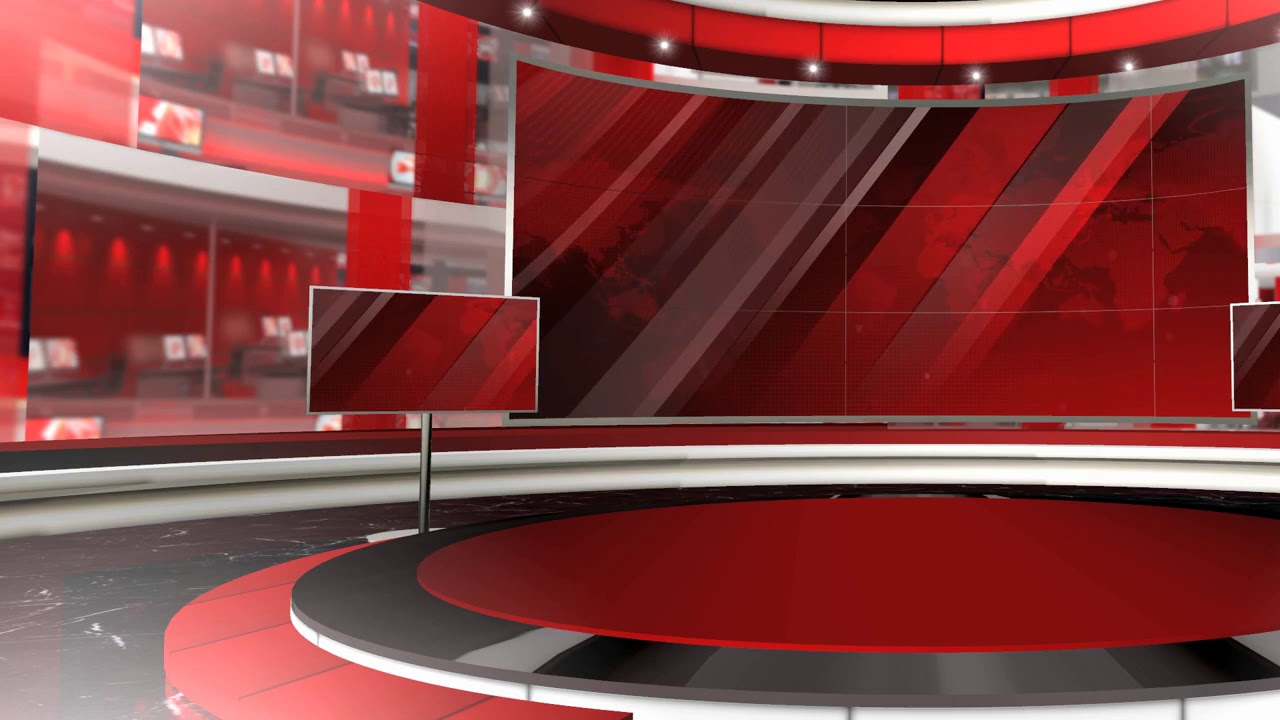 news background red FREE Chroma Green Screen News Virtual Set ...