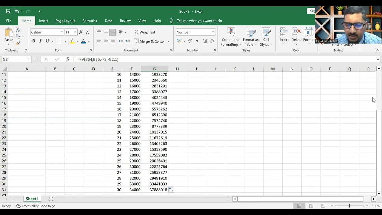 Part 3 - Calculate SIP Returns by Increasing the SIP Amount by Rs.1000 ...