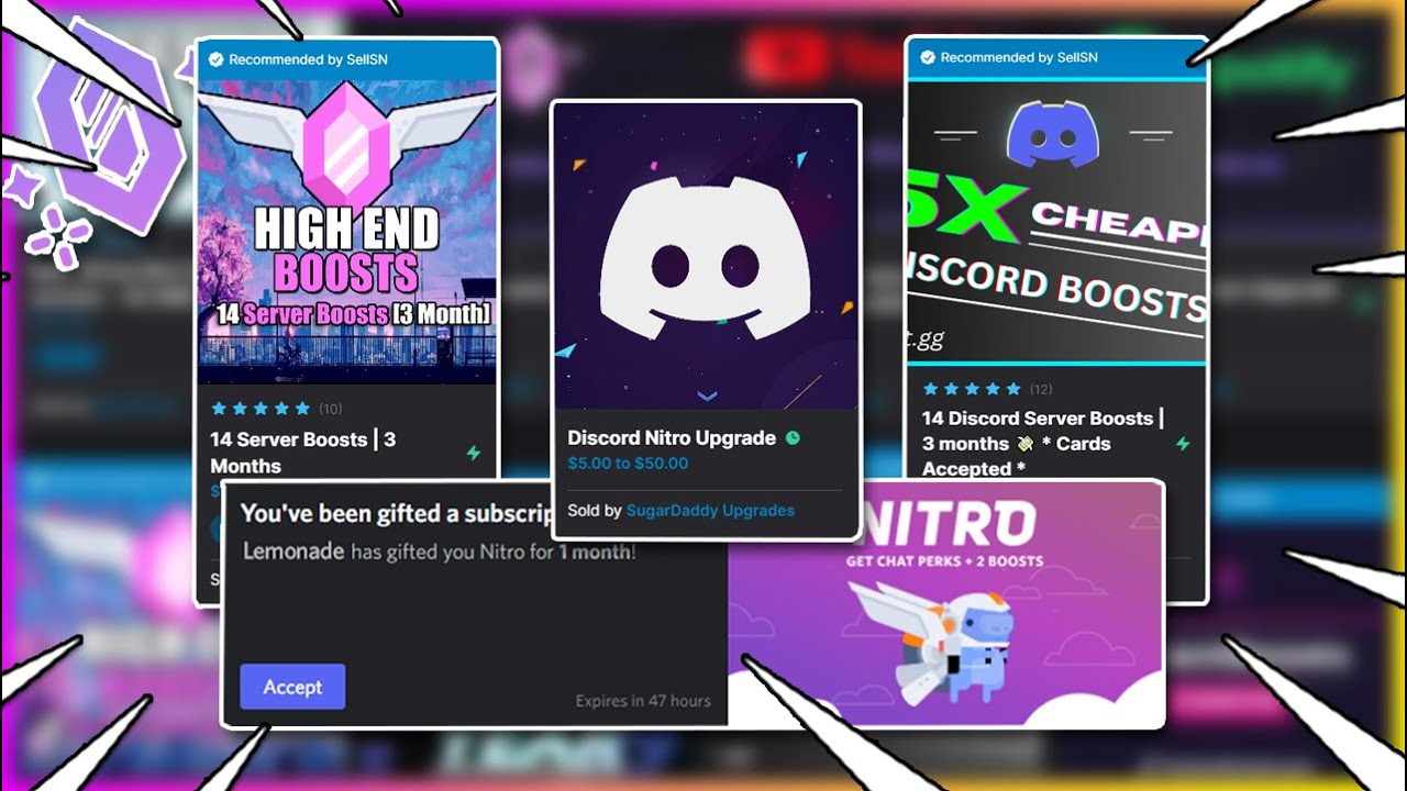 How to get the CHEAPEST Discord Nitro/Server Boosts safely from Sellsn ...