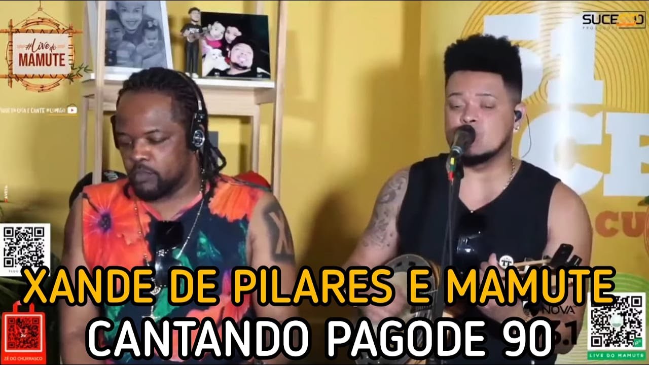 Xande de Pilares e Jhonatan Alexandre Cantando Pagode 90 (Mamute ...