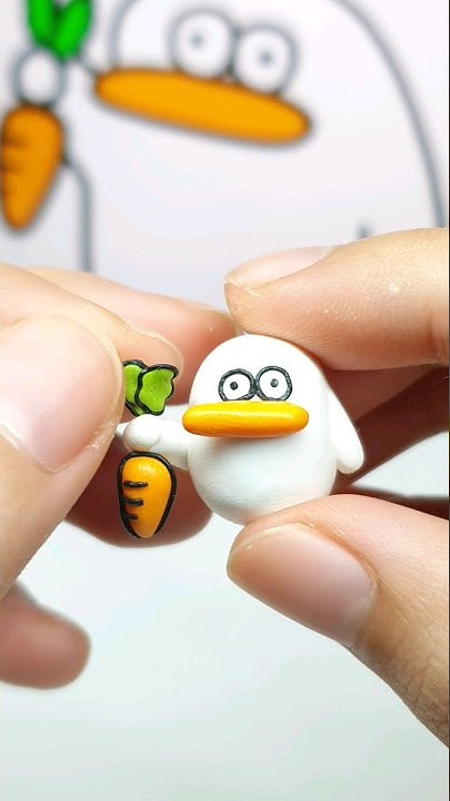 최애의 이모티콘 | 오둥이 좋아해요? 당근!! 🤍🥕 만들기💖 #emoji #carrot #duck - YouTube