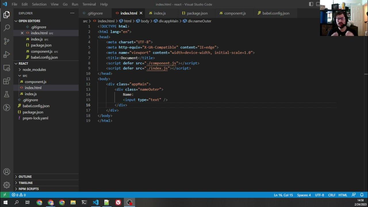 React part 1: JSX and Babel - YouTube