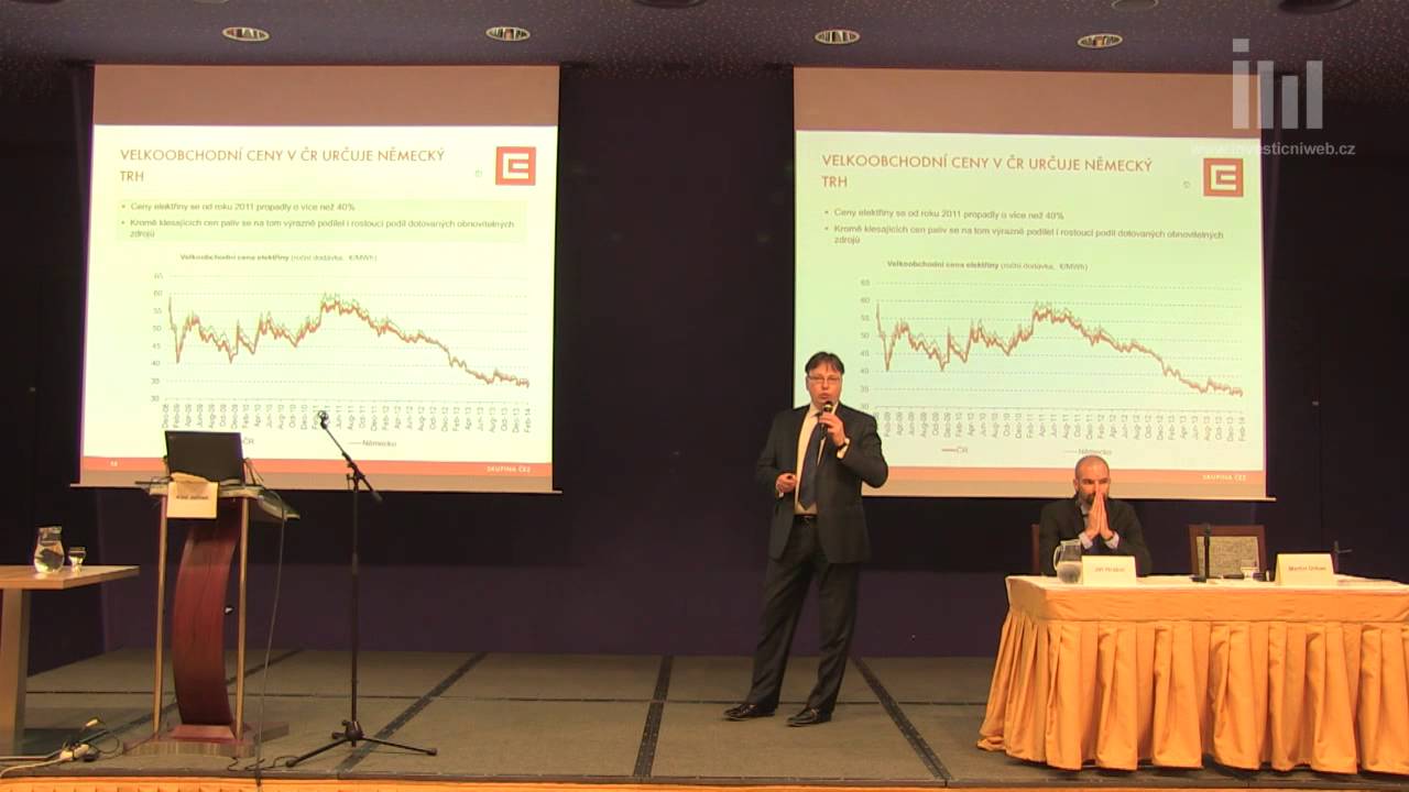 Martin Novák (ČEZ): Ceny elektřiny hned tak neporostou - YouTube