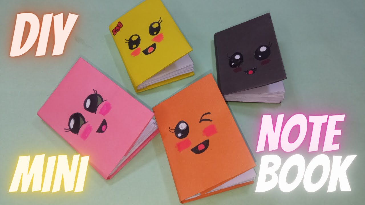 How To Make A Cute Mini Notebook | Kawai Mini Notebook - YouTube