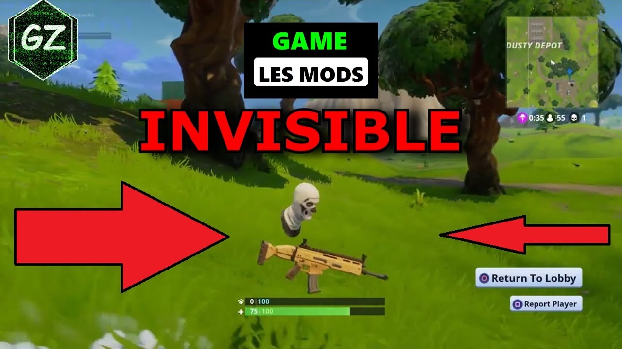 FORTNITE INVISIBLE GLITCH - YouTube