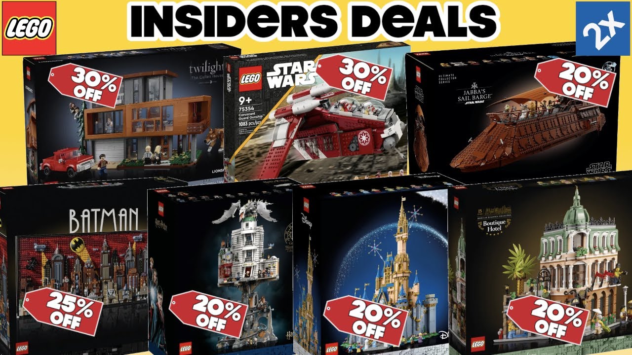MASSIVE LEGO DISCOUNTS - LEGO INSIDERS 2X POINTS + GWPs… DON’T MISS OUT ...