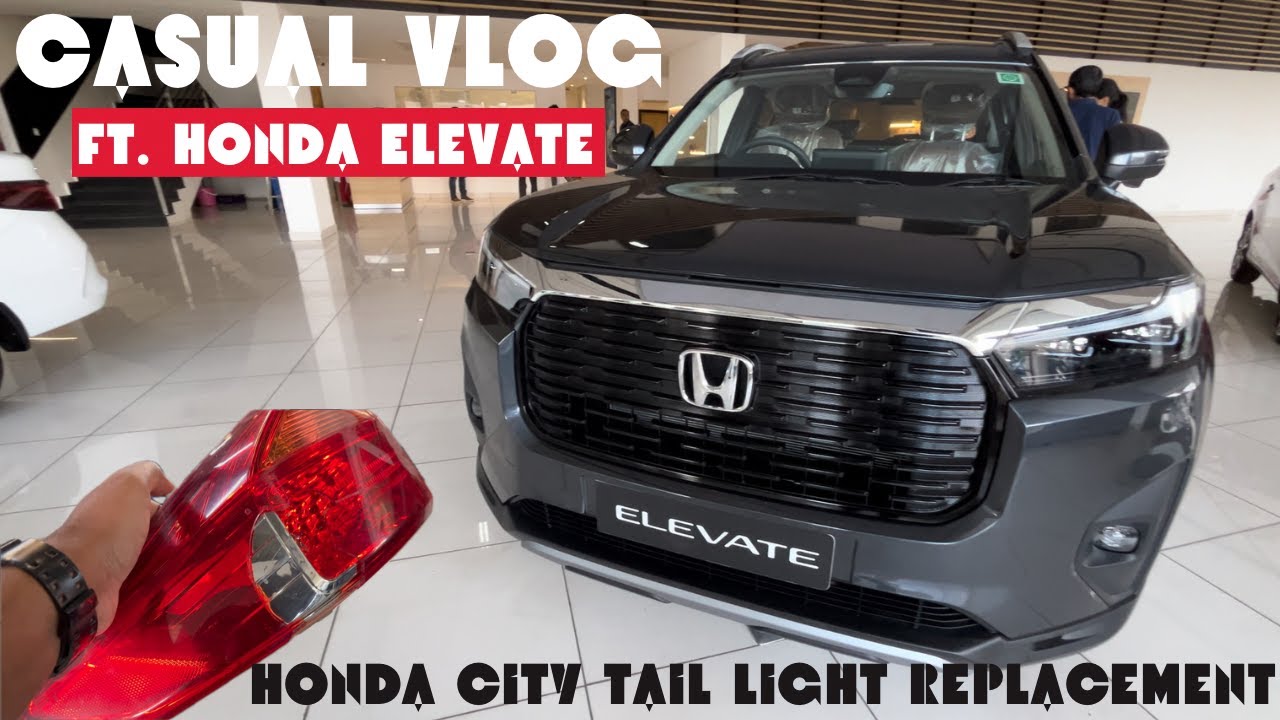 Casual Vlog | Road accident | Honda City - Tail light replacement ...