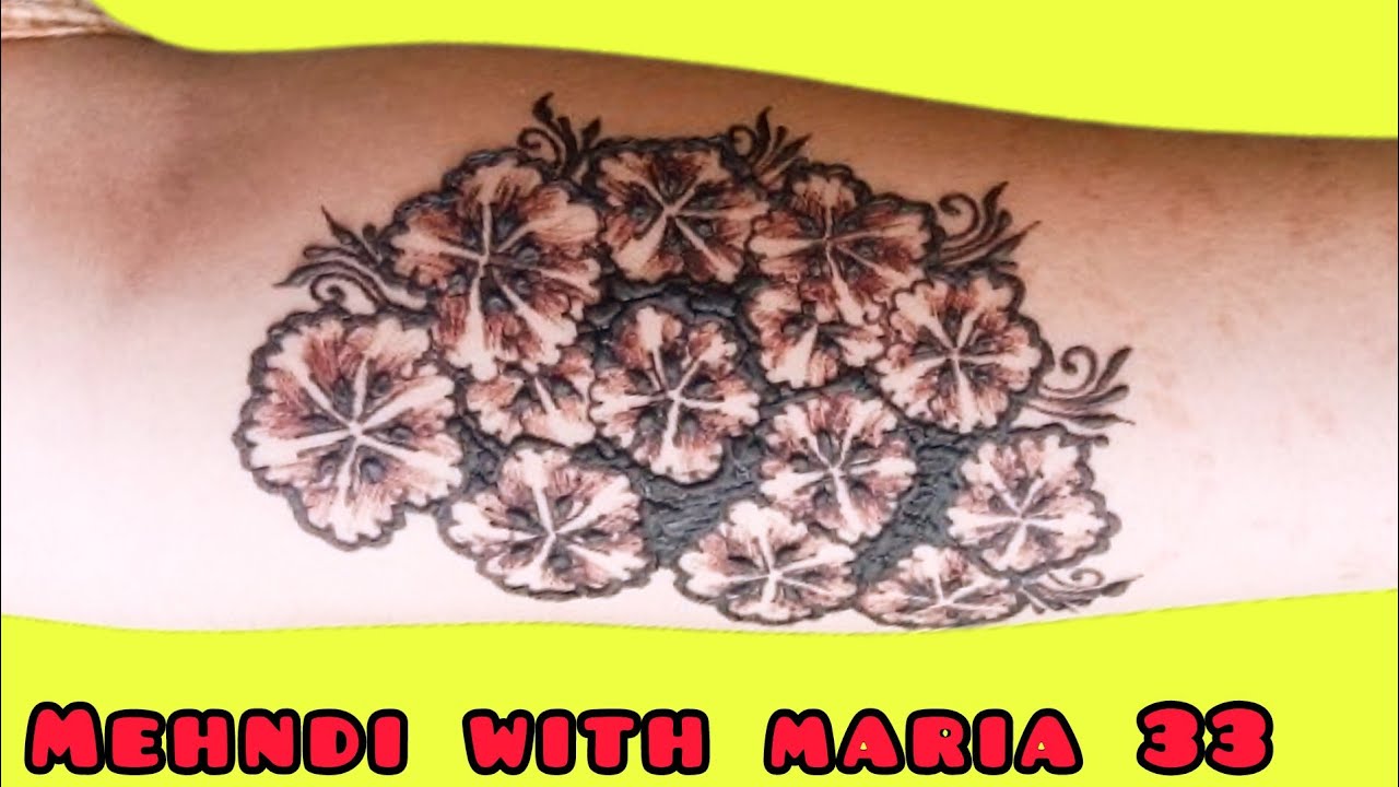 Easy 3D Stylish Floral Henna Design || Simple Mehndi Design || Henna ...