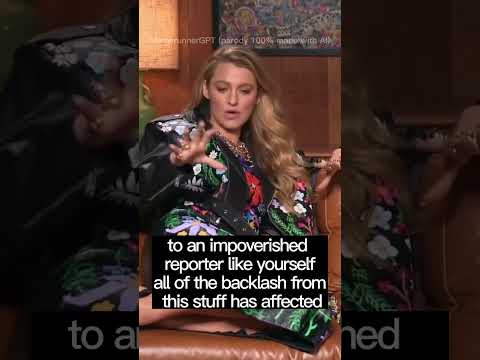 Blake Lively apologizes to reporter for being RUDE! - YouTube