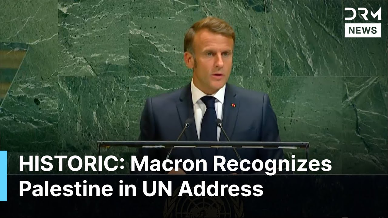 HISTORIC MOMENT: French President Macron Recognizes State of Palestine ...