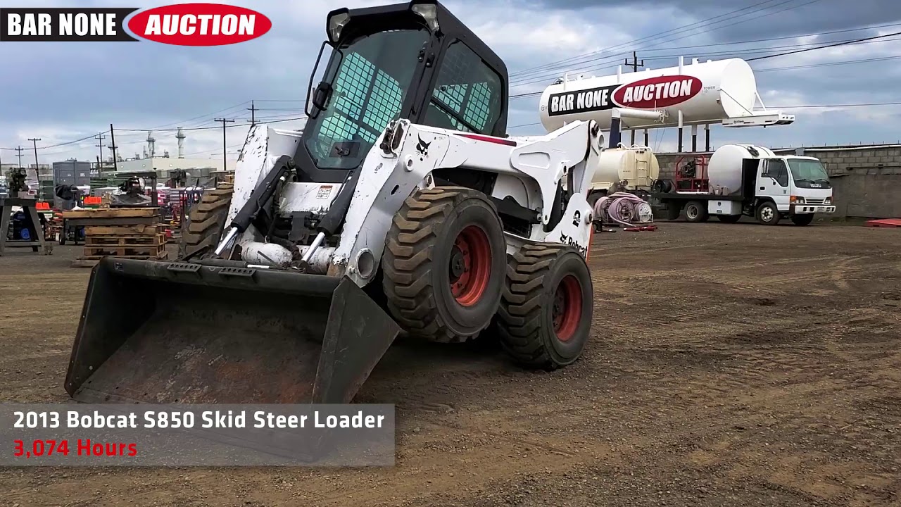 2013 Bobcat S850 Skid Steer Loader - YouTube