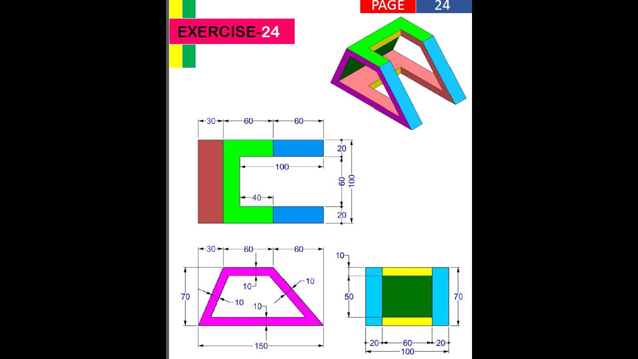 SolidWorks Exercise 24 - YouTube