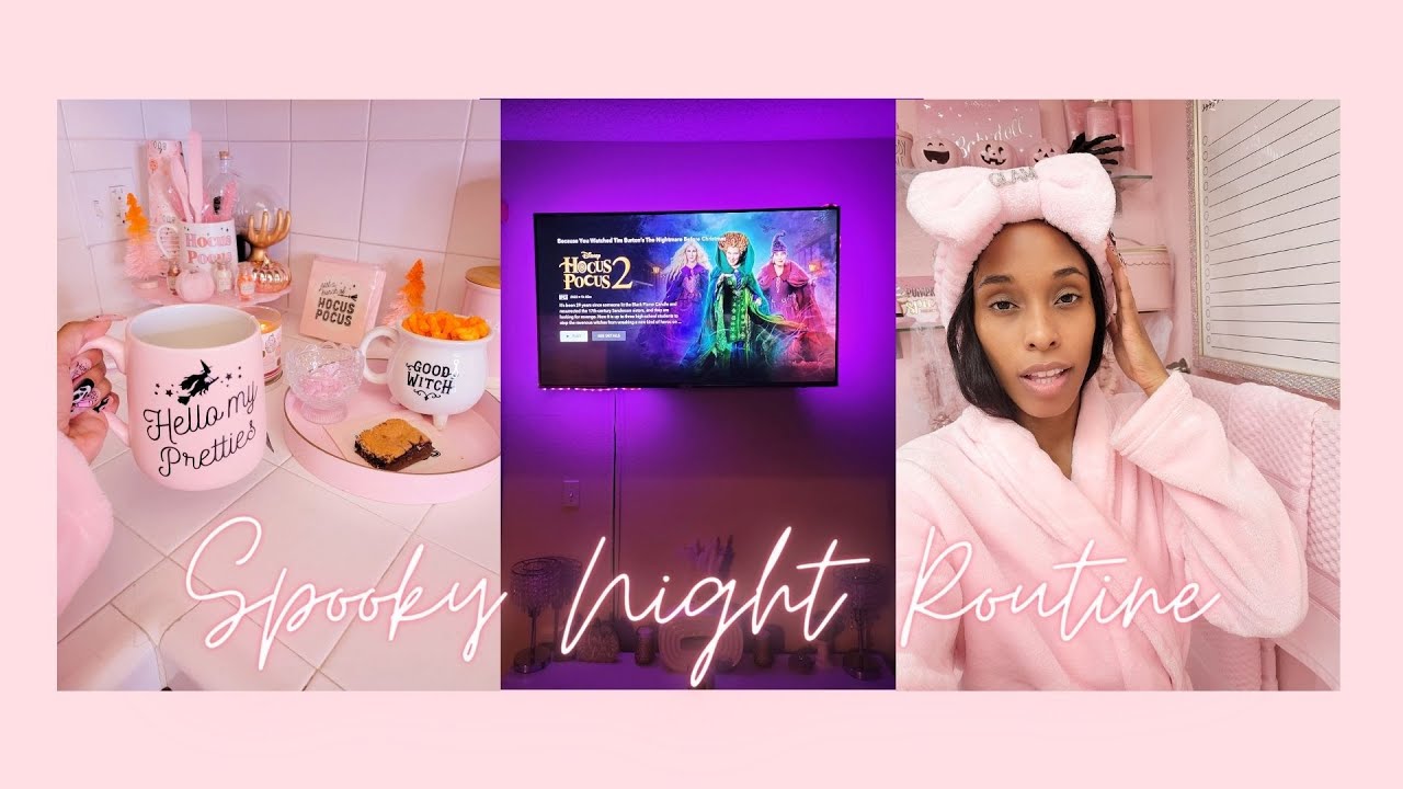 Spooky Night Routine & Giveaway announcement - YouTube