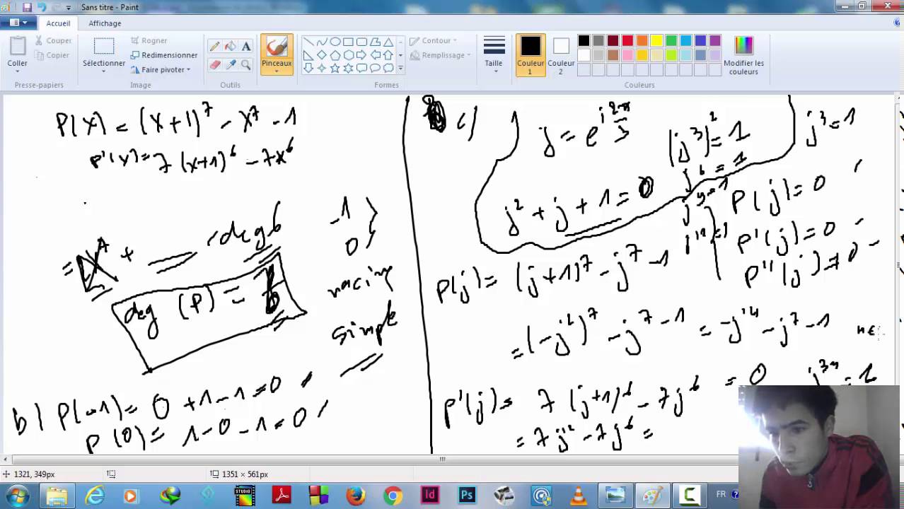 #17# algèbre : exercice corrigé sur racine d'un polynôme et ordre de ...