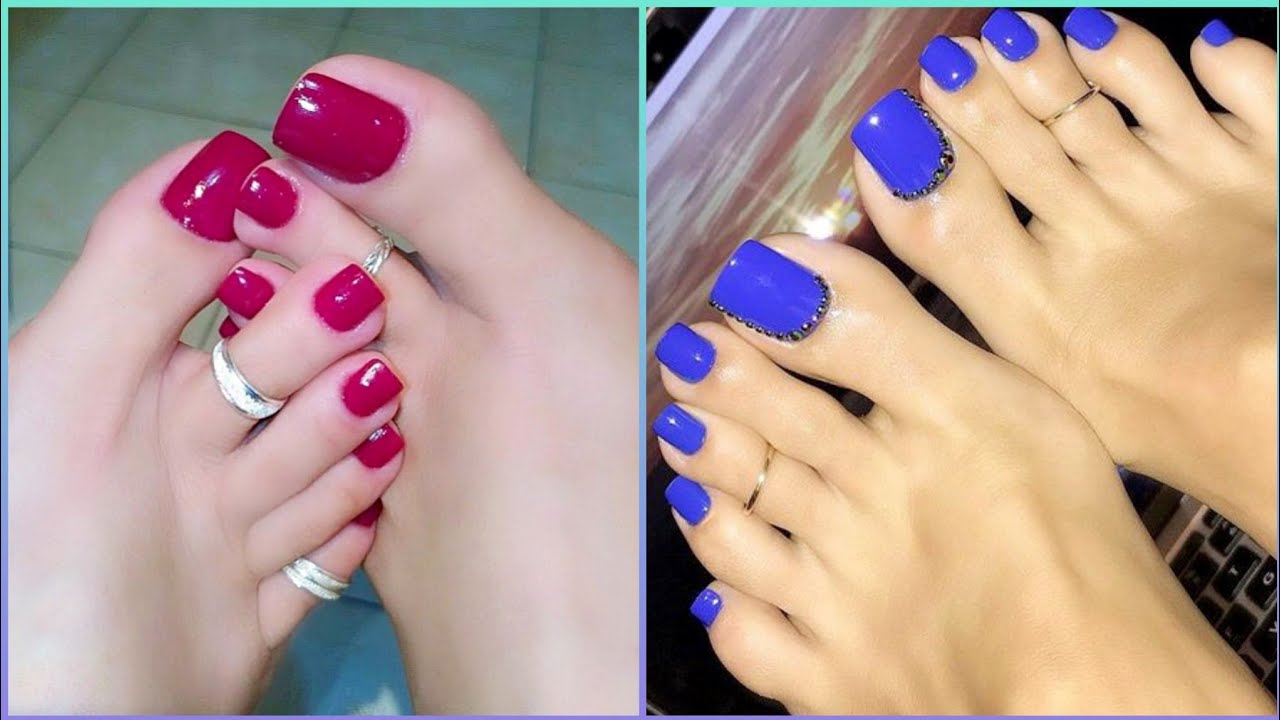 Very pretty and lovely woman's feet and toes colour ideas #2022 - YouTube
