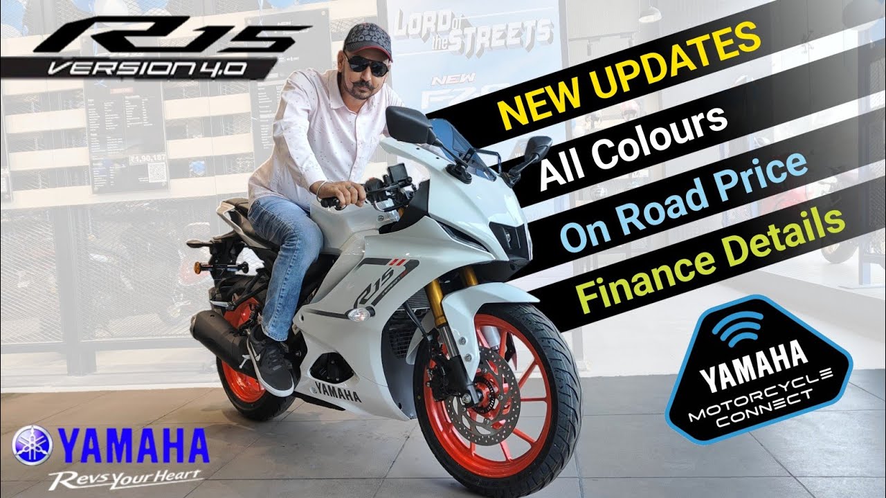 New INTENSITY WHITE Colour | New R15 V4 New Updates| Features| On Road ...