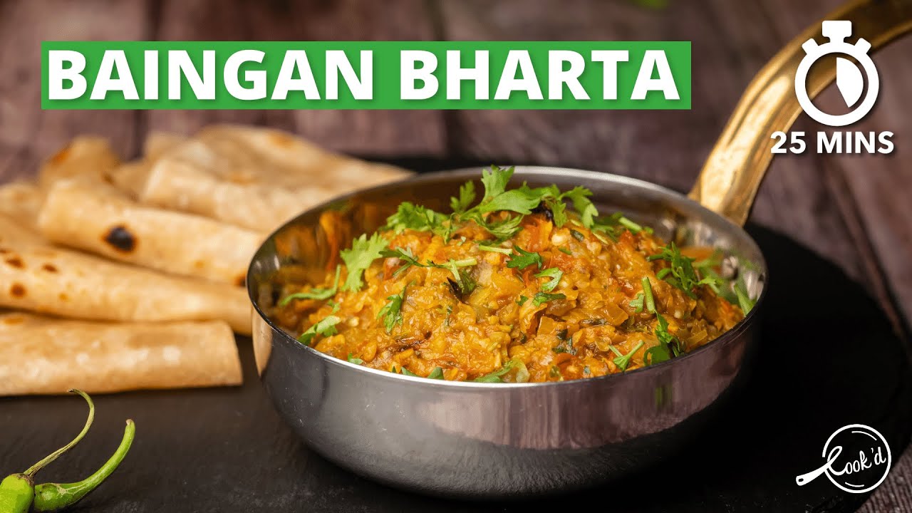 Baingan Bharta | Roasted Eggplant Mash | Eggplant Recipe | Indian ...