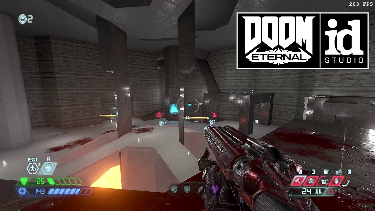 DOOM ETERNAL idStudio MOD - Beginner Custom map By Velser_ - Nightmare ...