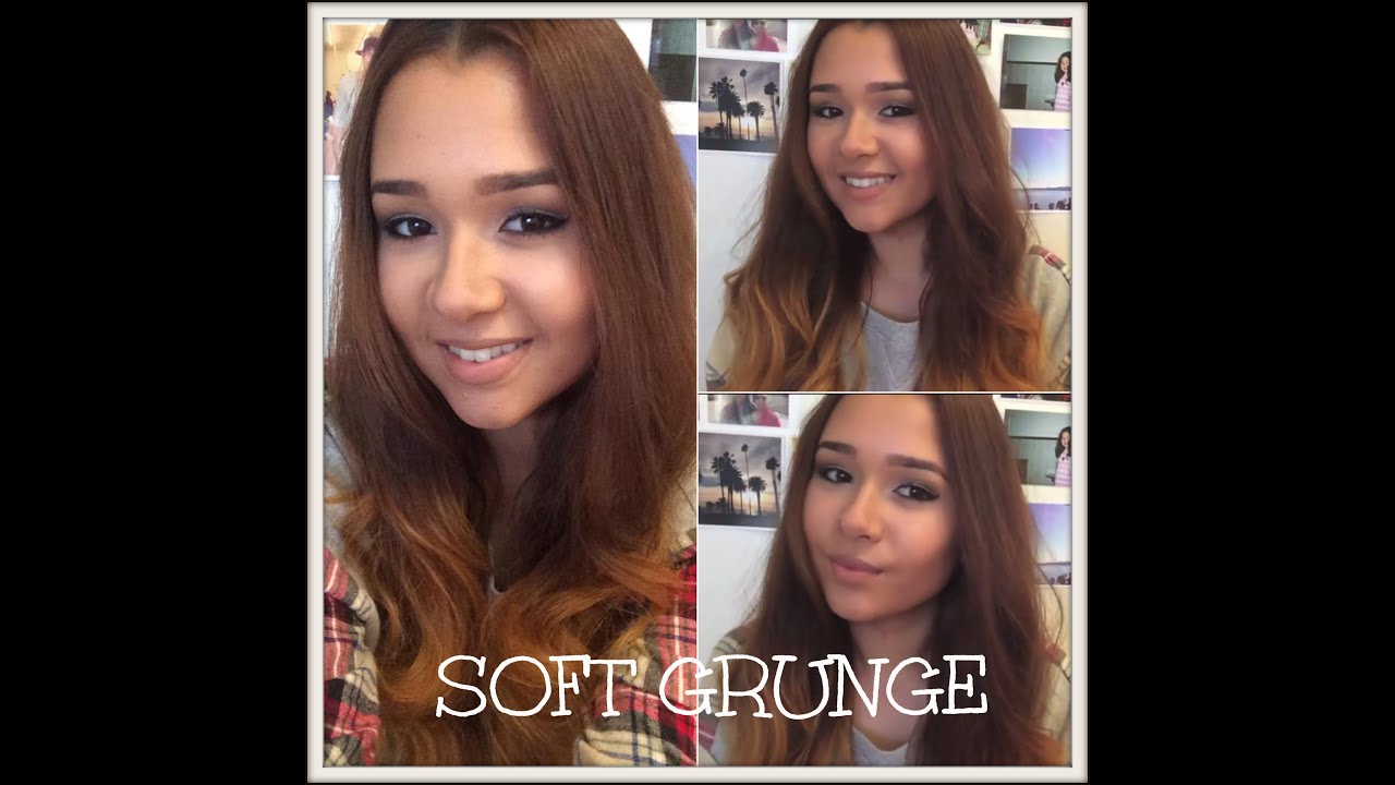 Soft Grunge Make up Tutorial - YouTube