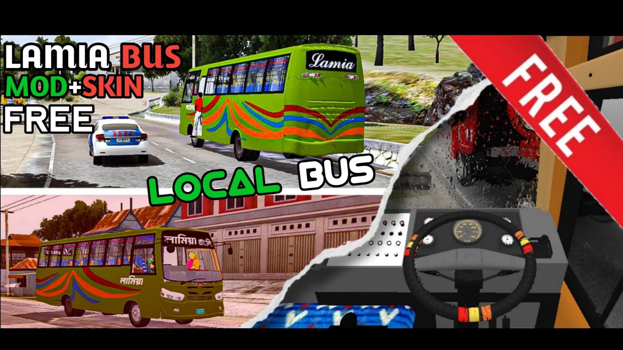 YOUARE GETTING LAMIA'S NEWLOCAL BUS MOD+SKIN ABSOLUTELY FREE | BUS ...