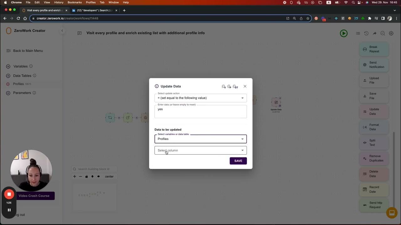 Automatically qualify leads based on keywords found in their profiles with ZeroWork - YouTube