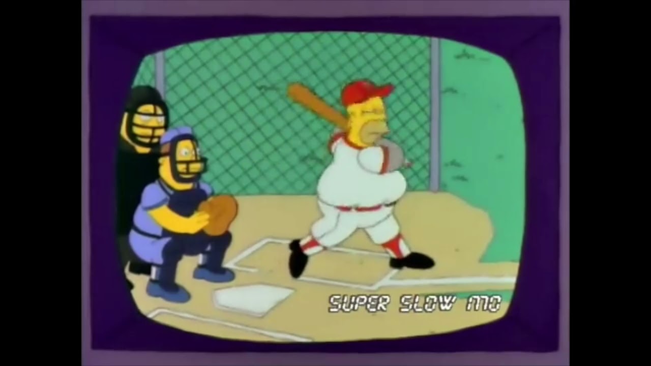 The Simpsons - Homer's Grand Slam in Super Slow Mo - YouTube