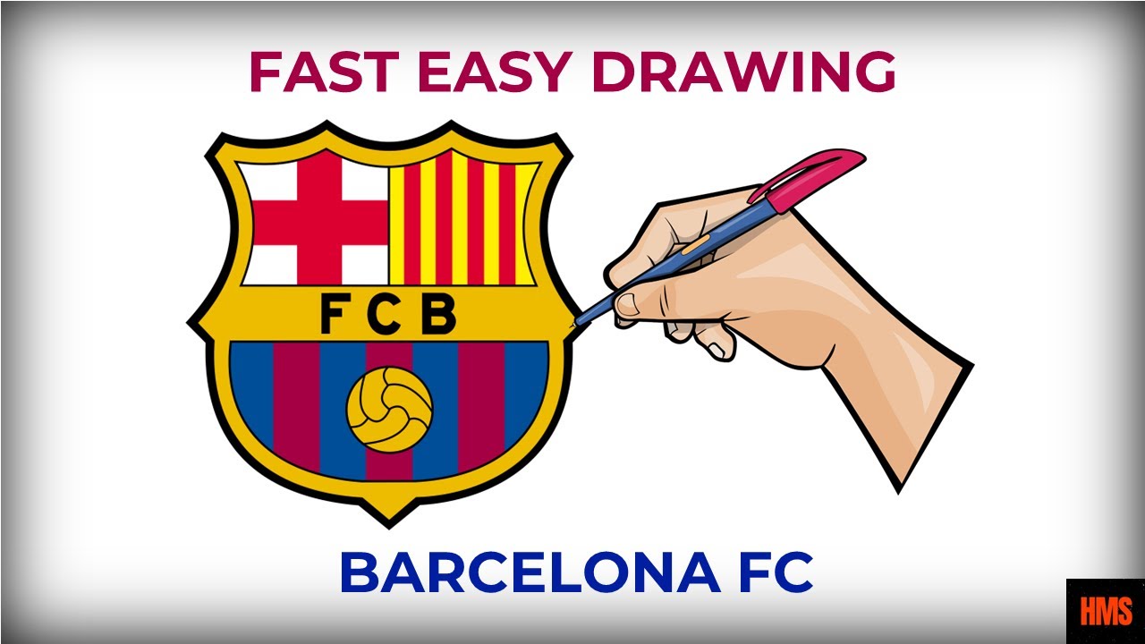 Easy Drawing | Barcelona F.C. / How to Draw Football Club Logos | Barca ...