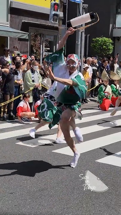 The men of Waraku ren!😊 Awa odori festival in Kameido, Tokyo 【和楽連】提灯踊り!🙌第4回 梅屋敷阿波踊り大会20250503 ...