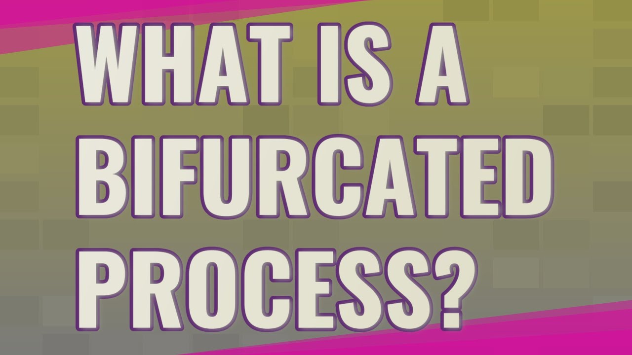 What is a bifurcated process? - YouTube
