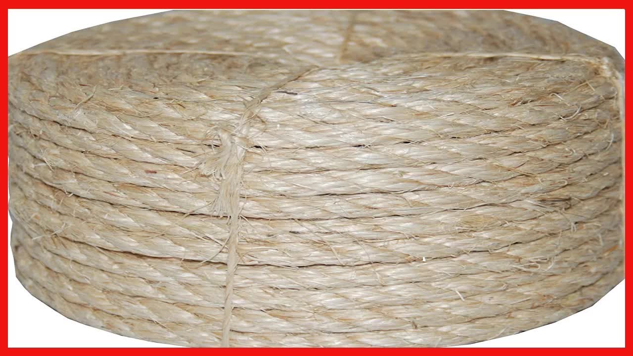 T.W. Evans Cordage Co. 22-410 3/8-Inch by 100-Feet Twisted Sisal Rope ...