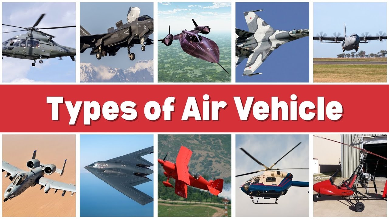 50 Air Vehicles with Image in English l 50 Air Vehicles | English ...