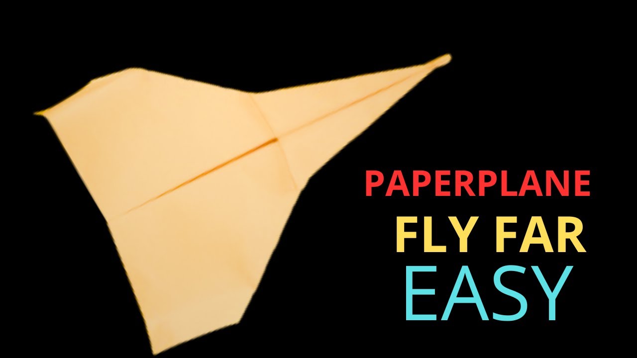 How to Make a Paper Airplane FLY HIGH & FAR! | Origami Paper Airplane ...