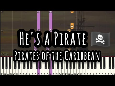 Pirates of the Caribbean - He's a Pirate | Hans Zimmer | Movie Music (Easy Piano Tutorial) Sheet