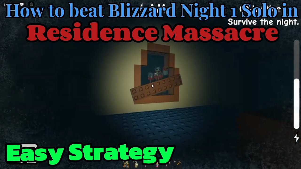 How to beat Residence Massacre Night 1 Blizzard Solo (Easy Strategy ...