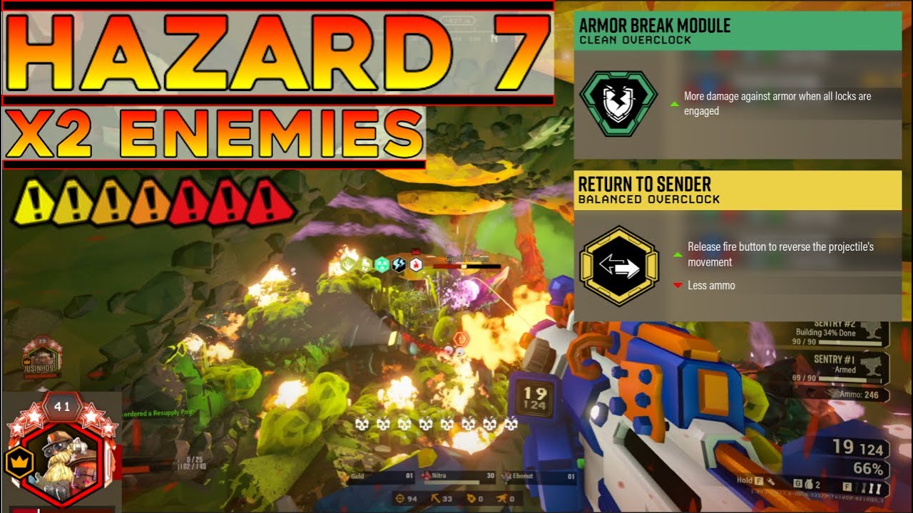 Armor Break Module and Return to Sender in Hazard 7 x2 enemies | Deep ...