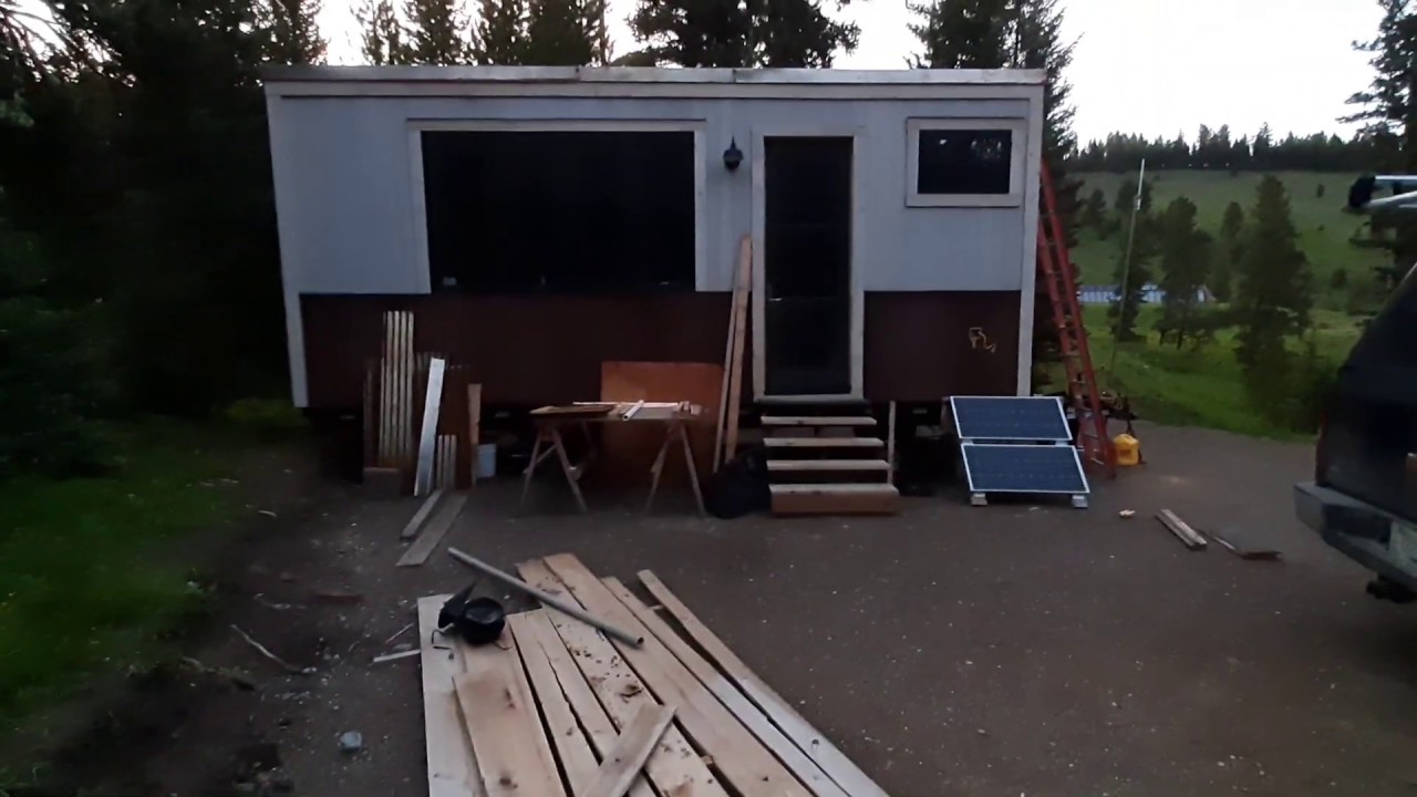Tiny home progress June 2020 - YouTube