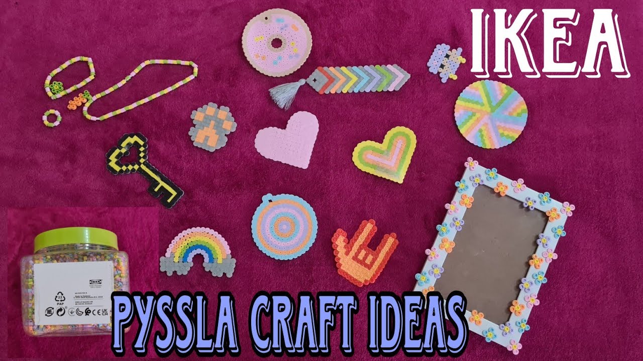 PYSSLA OR PERLER BEADS CRAFT IDEAS || IKEA || EASY CRAFT TUTORIAL ...
