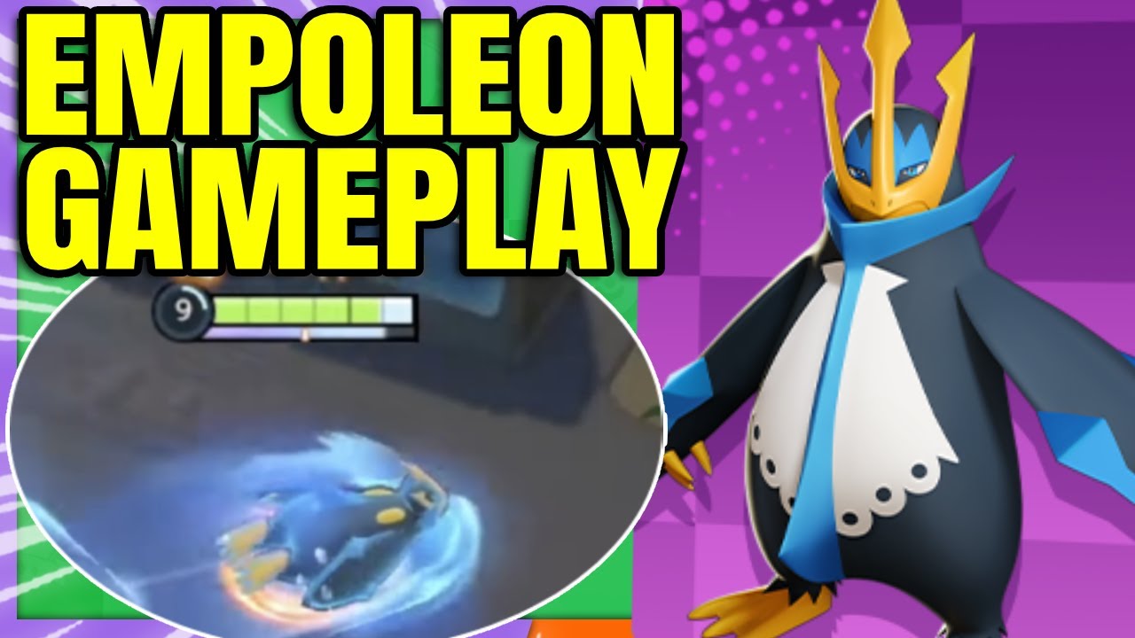 EMPOLEON is AMAZING Leaked All Moves Gameplay | Pokemon Unite - YouTube