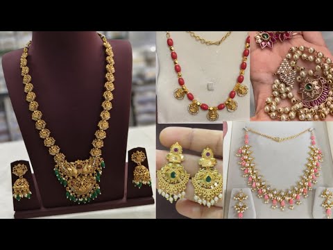 Trending one gram gold jewellery collection #giveaway #trending - YouTube