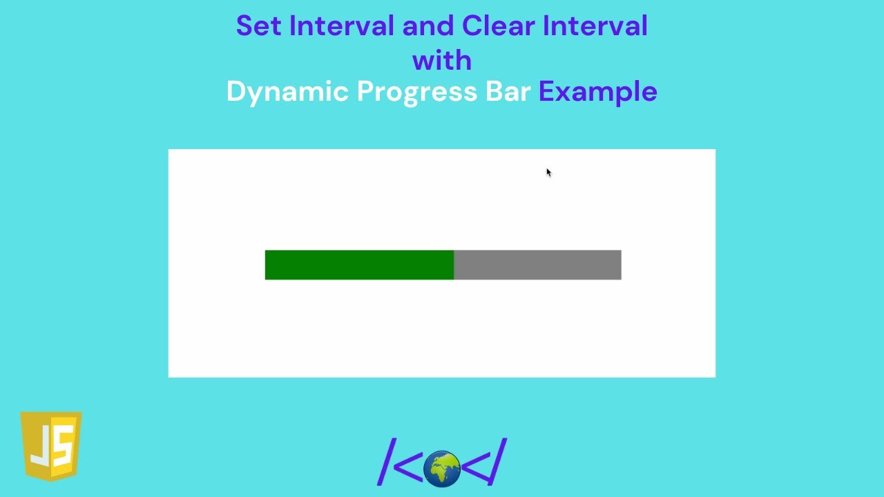 setInterval and clearInterval in JavaScript | Dynamic Progress Bar Tutorial - YouTube