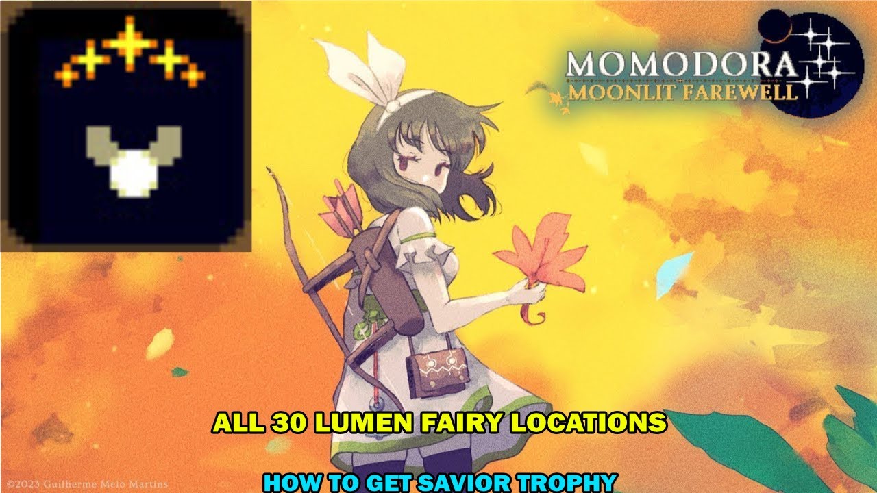 Momodora Moonlit Farewell walkthrough - All 30 Lumen fairy locations Savior trophy - YouTube
