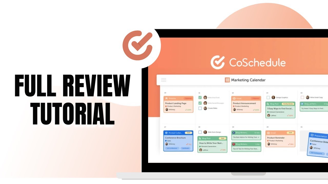 COSCHEDULE REVIEW IN 2025: THE BEST MARKETING TOOL? - YouTube