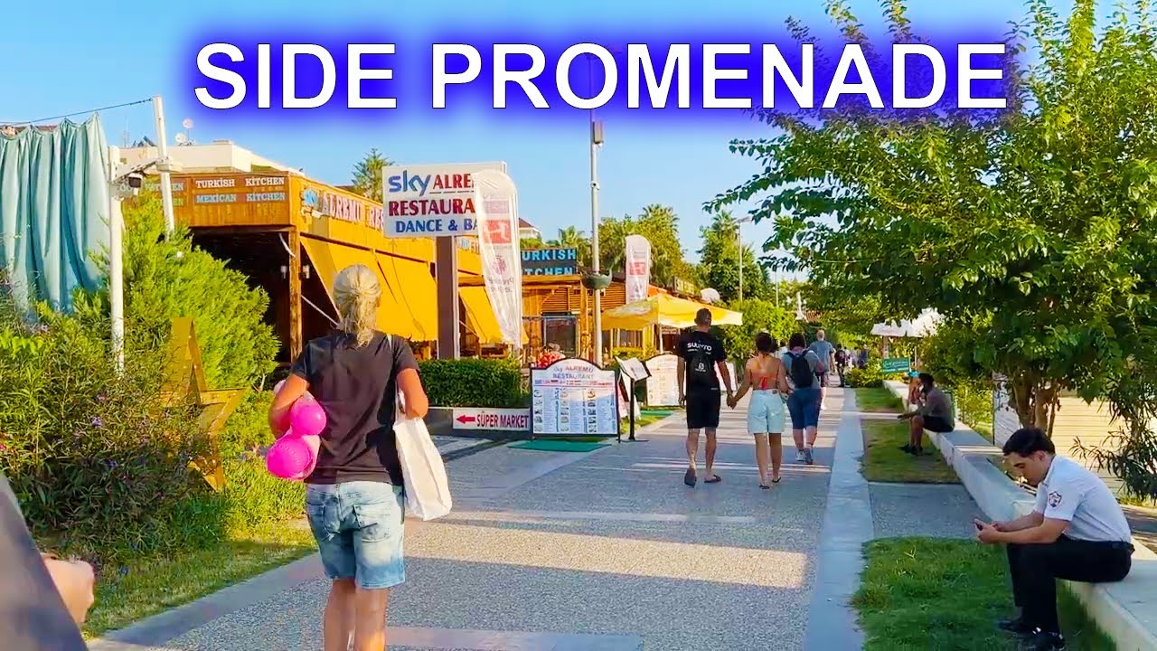 SIDE PROMENADE HEUTE 4 Oktober 2023 aus. Strand. Meer #türkei #side ...
